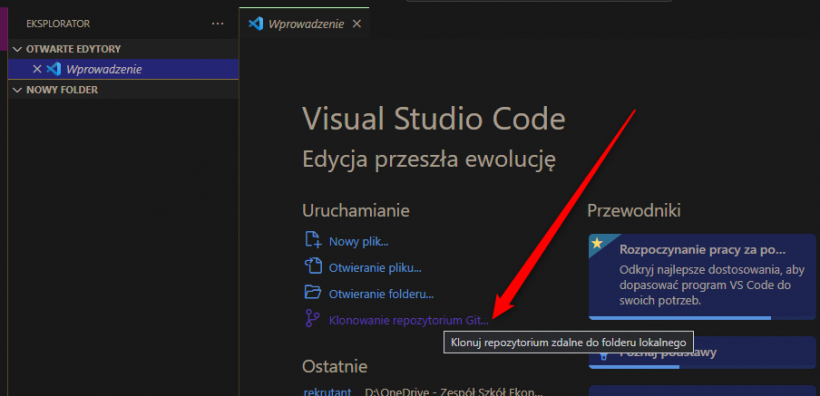 Konfiguracja GitHub W VS Code - WIKI - Technik Informatyk