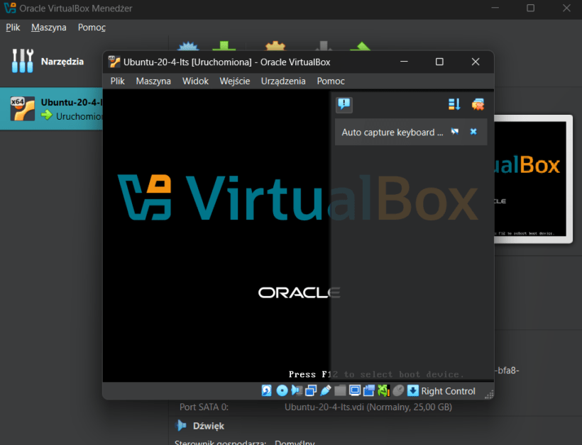 Konfiguracja Virtualbox I Rozpoczęcie Instalacji Ubuntu 20.4 LTS - WIKI ...
